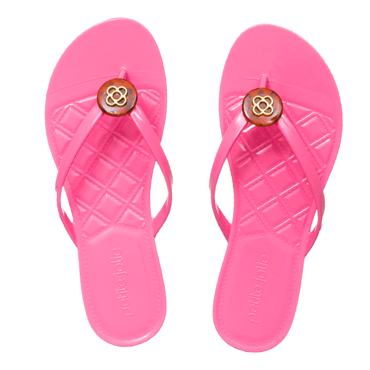 Chinelo Rosa Neon/Onça PJ5842 34