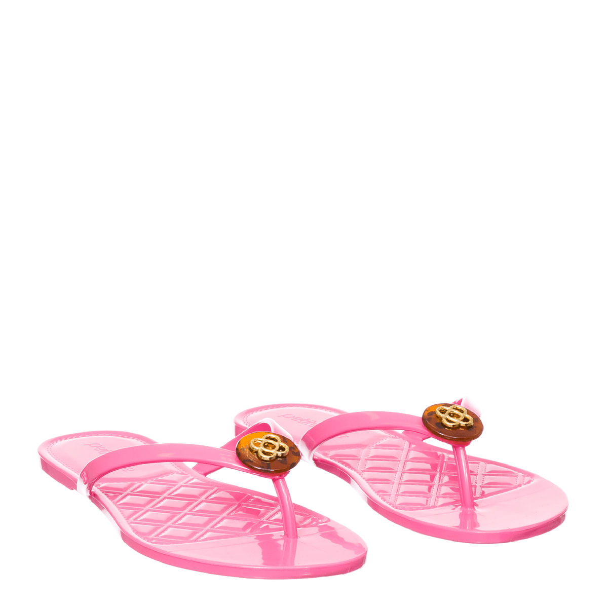 Chinelo Rosa Neon/Onça PJ5842 34